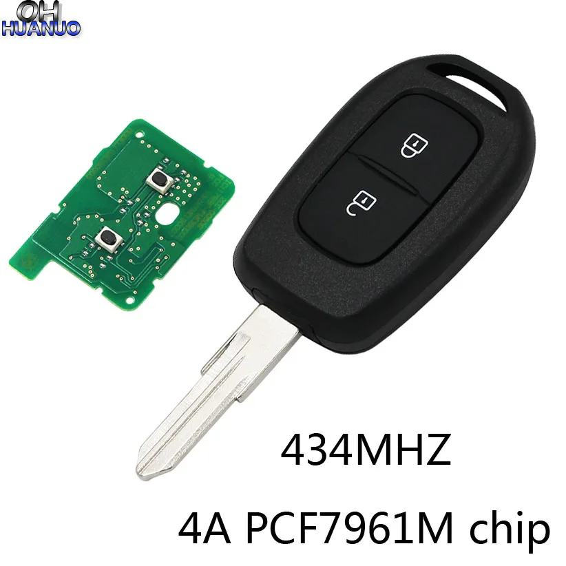 2 Buttons Remote Car Key 434mhz With 4a Pcf7961m Hitag Aes Chip For ...