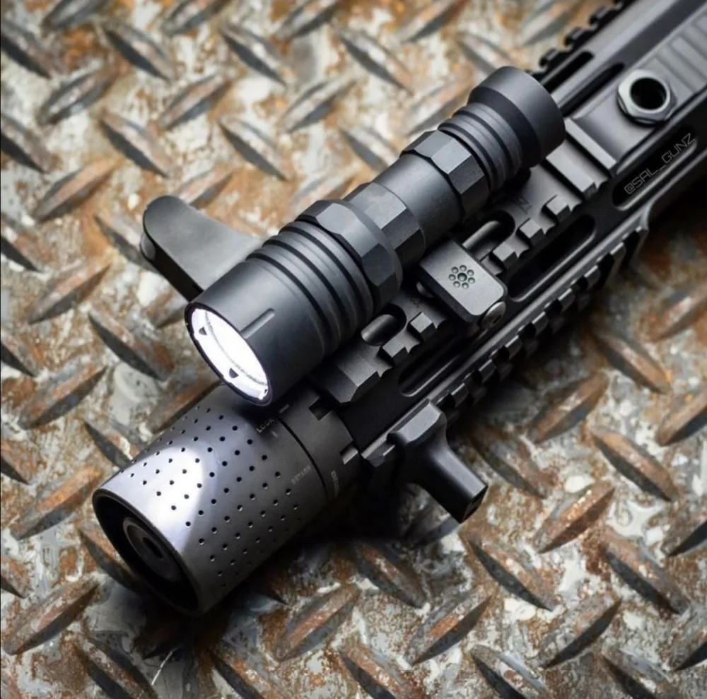 Surefire M600 M300 Arisaka Lights 90 Picatinny Side Scout Mount For Gel ...