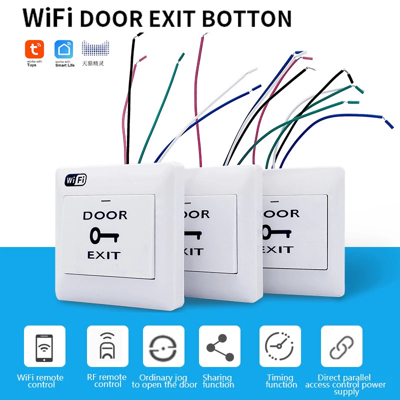 WIFI Smart Door Gate Access Control Switch Push Button Tuya Smart Life App – JJ Smart Living