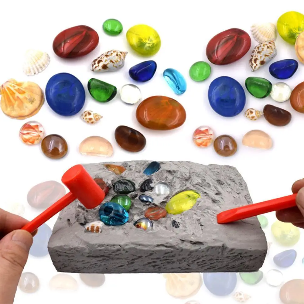 Kids Mining Toys Crystal Pirate Treasure Gems Archaeology Dig out ...