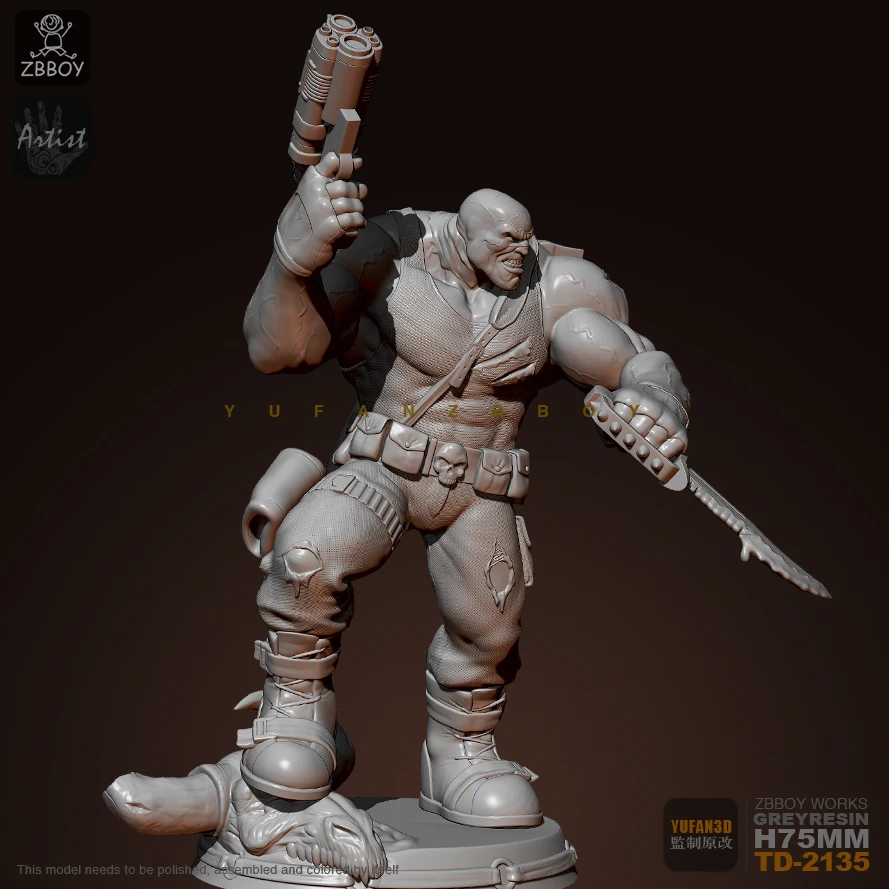 Models & Kits 1:24 75mm Resin Juggernaut Model Kit Unassembled ...