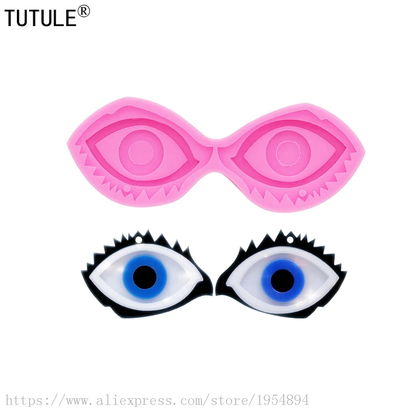 Eye keychain Mold-Epoxy Mold-Jewelry Making Mold,Evil Eye Silicone Mold ...