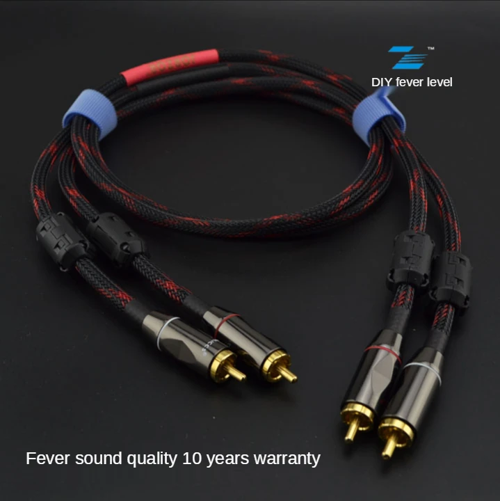 Hifi-double-rca-Cable-High-Quality-2RCA-Male-to-Male-Professional-Audio ...