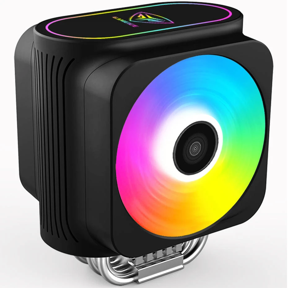 Radiador pccooler com 6 canos de calor, 120mm, rgb, pwm silencioso ...