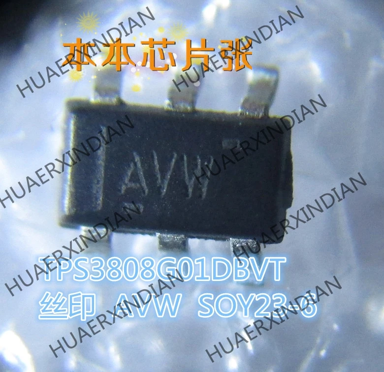 Alta qualidade TPS3808G01DBVR, AVW AUW SOT23-6, novo, 1pc