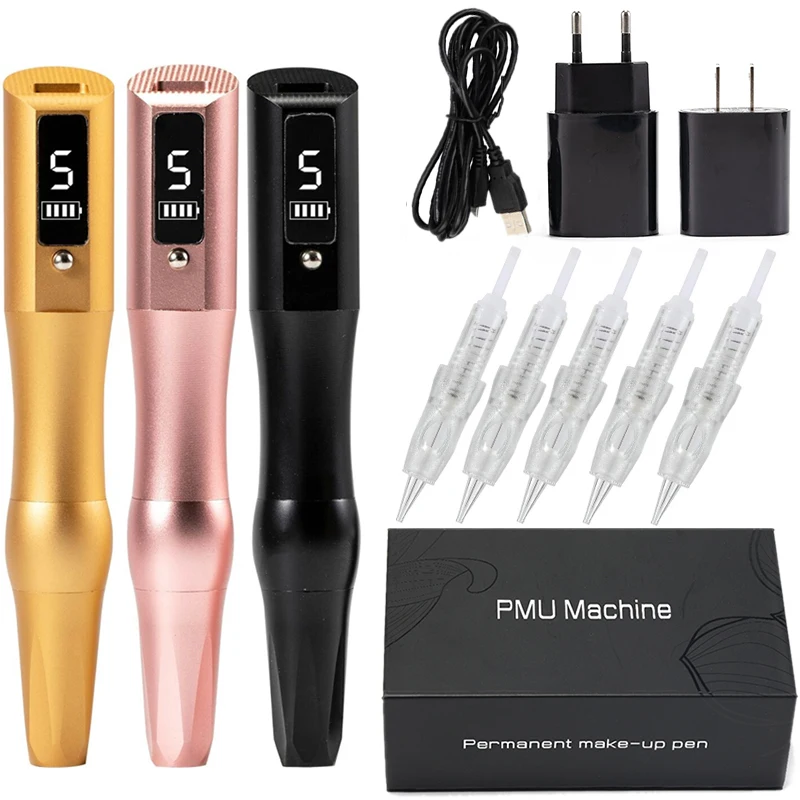 Wireless Pmu Machine Permanent Makeup Eyebrow Tattoo Machine Pen Gun ...