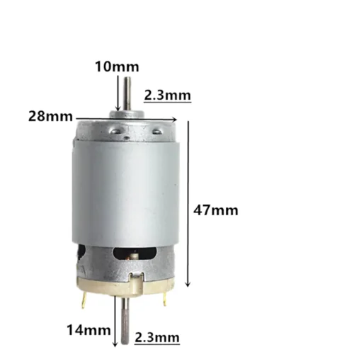 Micro RS 390 Carbon Bursh Motor DC 6V 12V 25000RPM High Speed Large ...