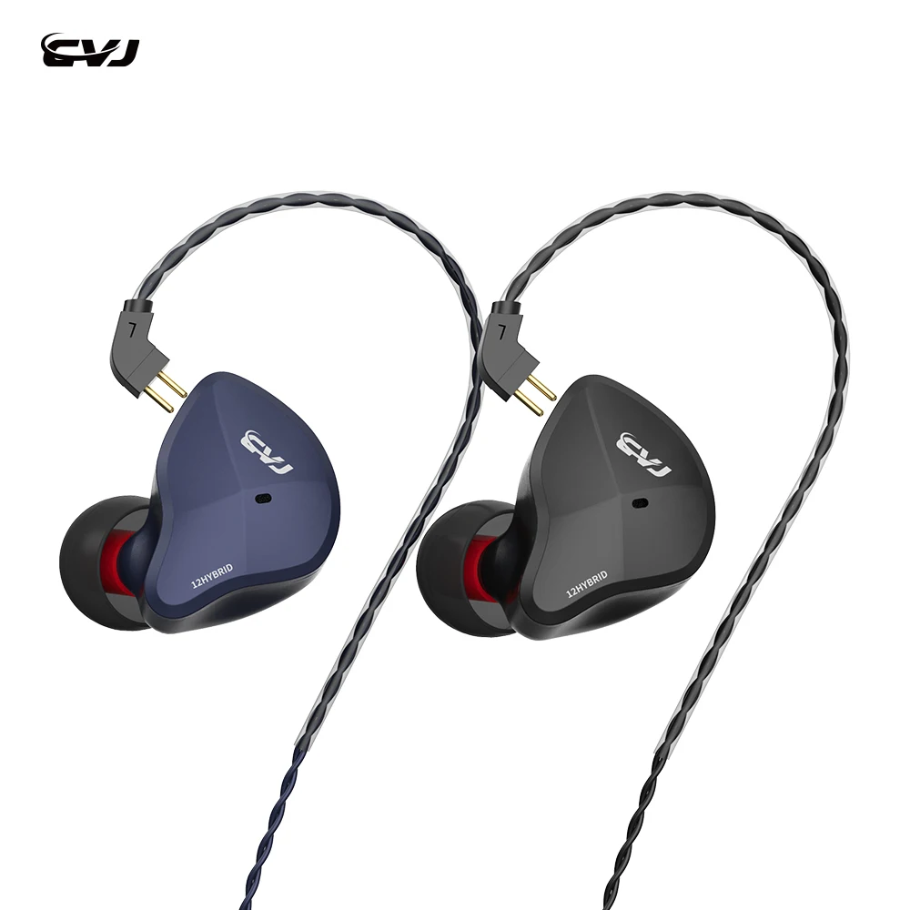 Cvj Csn 5ba + 1dd Hybrid Headset Hifi Monitor With 2p 0.75 Replaceable ...