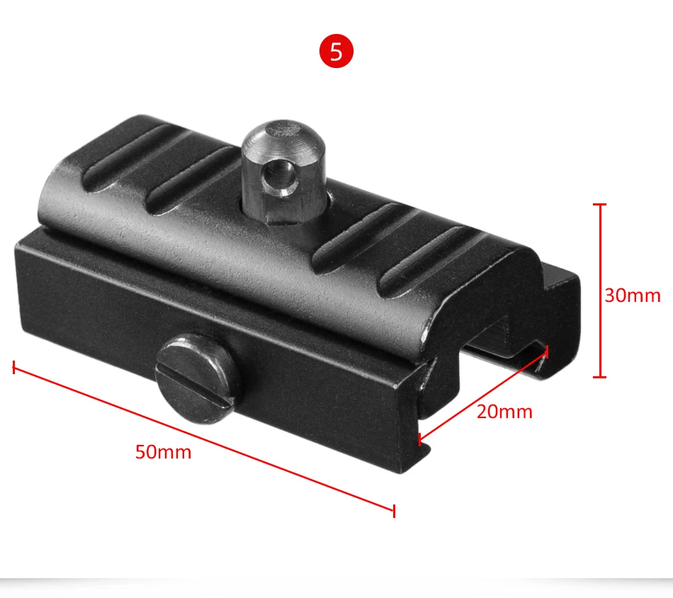 FIRE WOLF 5 types QD Bipod Adapter Sling Swivel Stud to 20 mm Weaver ...