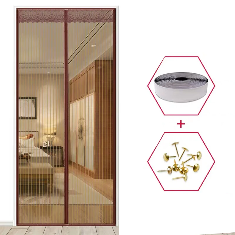 Magnetic-Screen-Door-Net-Anti-Insect-Mesh-Fly-Mosquito-Protection-Magic ...