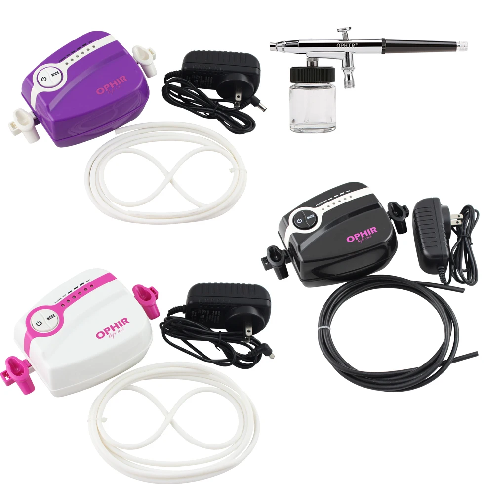 OPHIR-Portable-0-3mm-Airbrush-Kit-with-5-Adjustable-Mini-Air-Compressor ...
