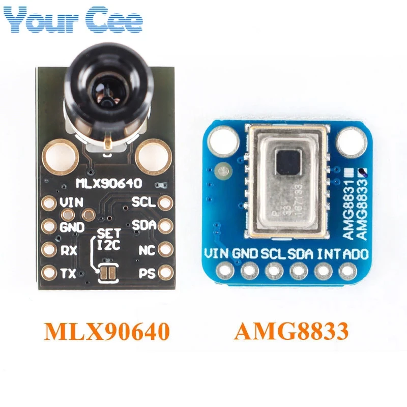 AMG8833 IR 8*8 MLX90640 32*24 Thermal Imager Array Temperature Sensor Module MLX90640BAB ...