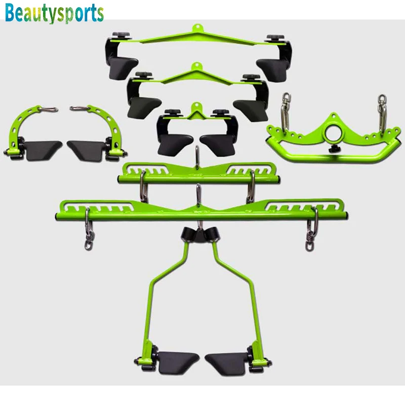 Adjustable Back Rowing Fitness Handle Grips Lat Pull Down Bar High Low ...