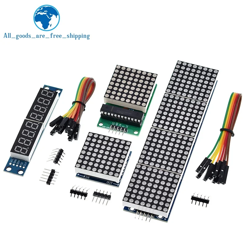 TZT-MAX7219-Dot-Matrix-Module-Microcontroller-Module-Control-Module ...