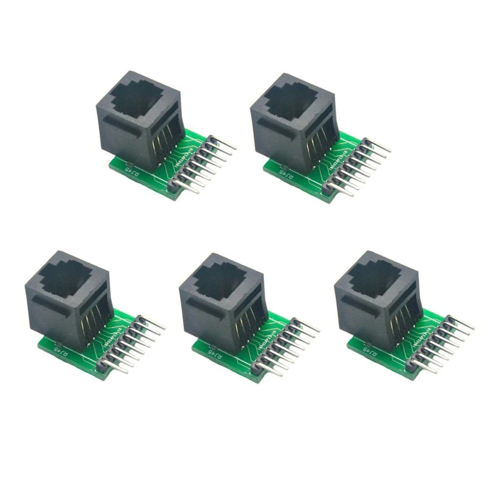 5pcs RJ45 connecteur 8-pin et Breakout board kit Autres Composants ...