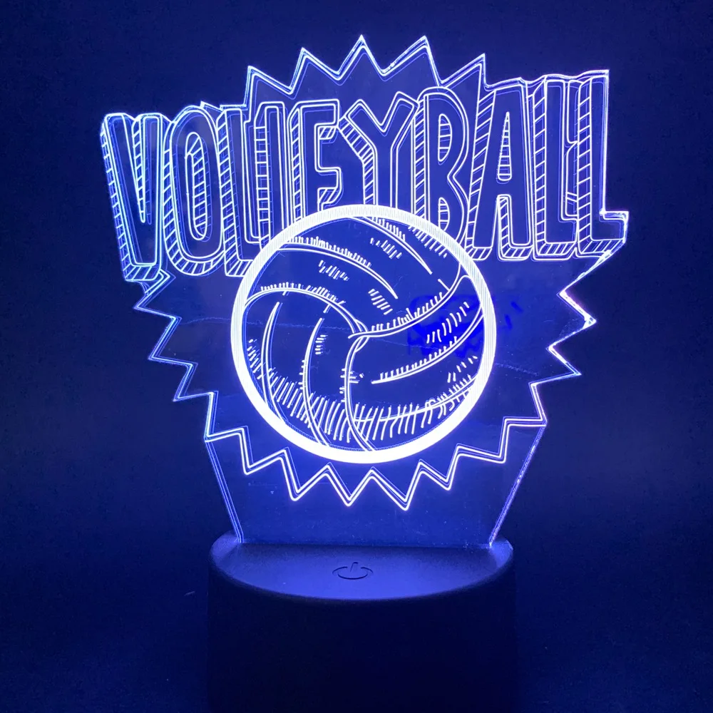 Led Night Light Volleyball Light for Kids Bedroom Night Light 7/16 ...
