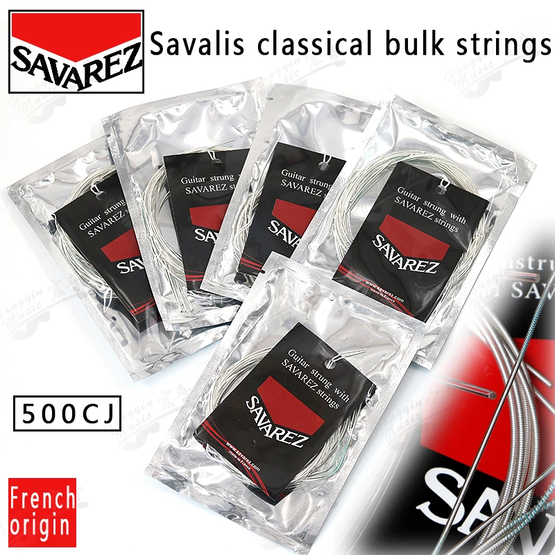 French Savarez 500CJ 500CR 500AJ bulk classical guitar strings nylon set with high tension ...