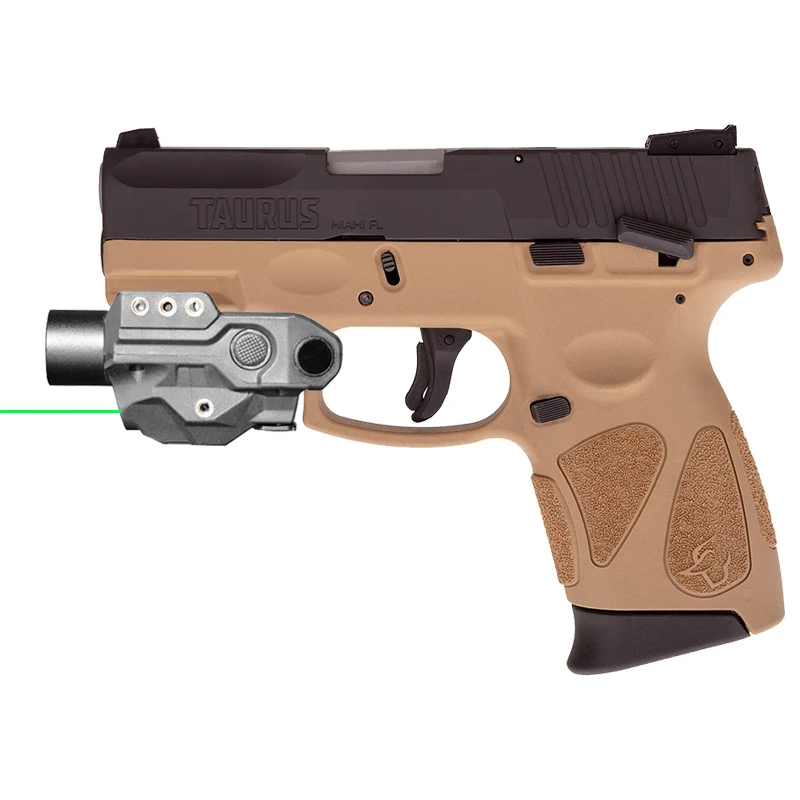 High 450lm Strobe Weapons Gun Light with Green Laser Sight Combo Smart ...