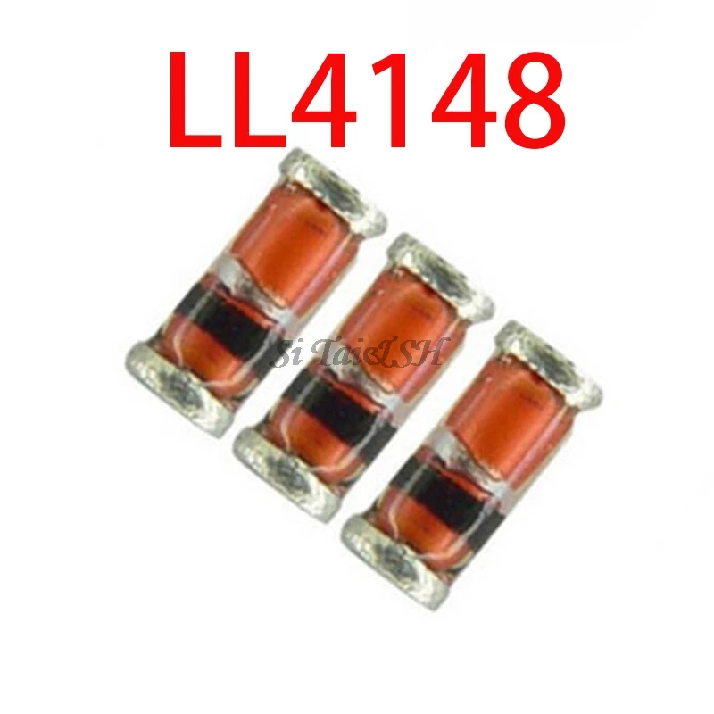 100PCS LL4148 LL34 4148 SOD-80 1N4148 IN4148 Switching Diode SMD ...