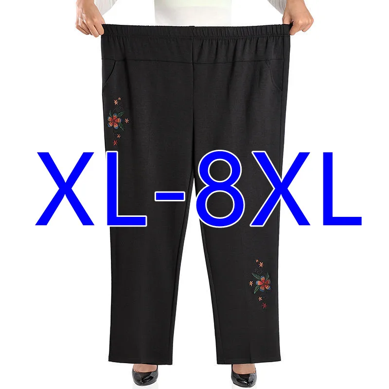 XL-8XL-Extra-Large-Size-Elastic-Pants-High-Waist-Loose-Pantalon-For ...