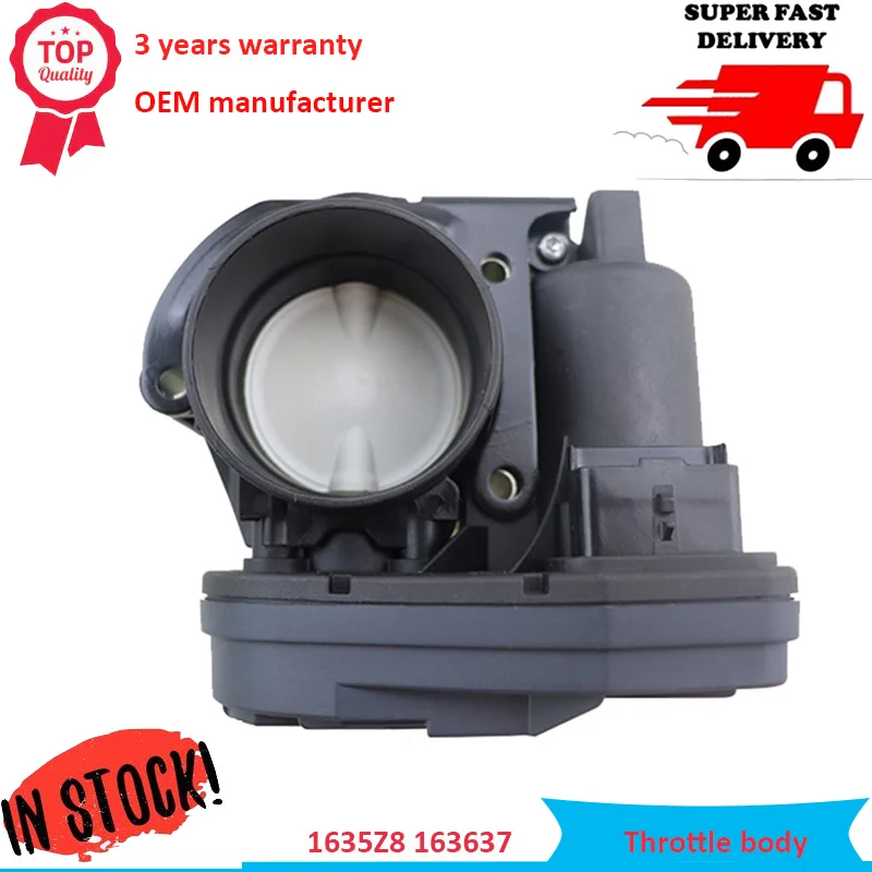 0280750164 52mm New Throttle Body Assy 96618090800 For Citroen C2 C3 C4 ...