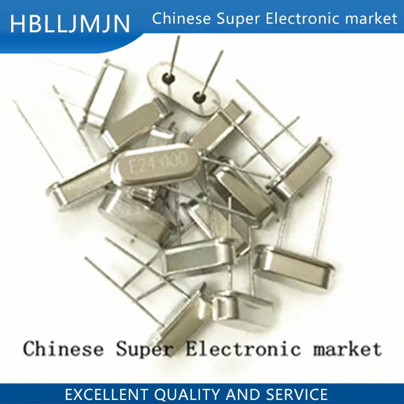 20PCS Crystal Oscillator 24MHz 3.5795MHZ 3.6864MHZ 16.9344MHZ 11.0592MHZ 10.245MHZ 14.31818MHZ ...