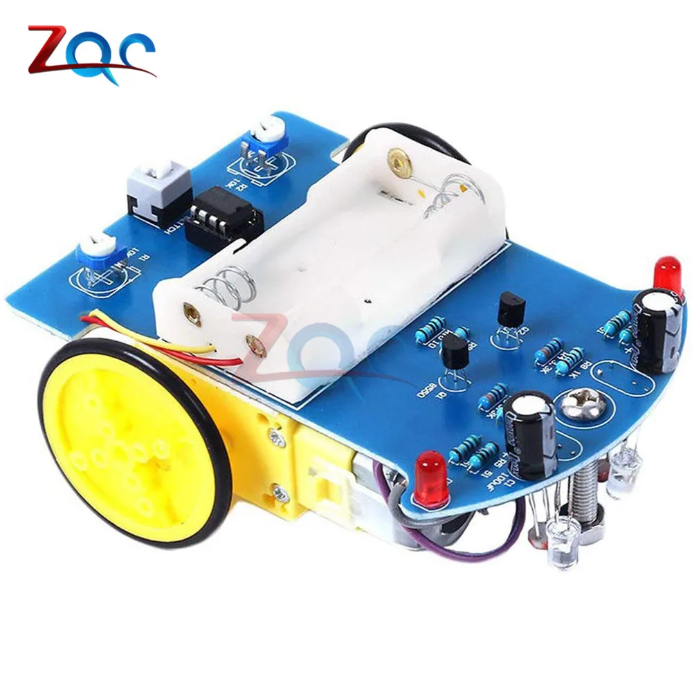D2-1 Intelligent Tracking Line Smart Car Tt Photosensitive Motor Robot ...