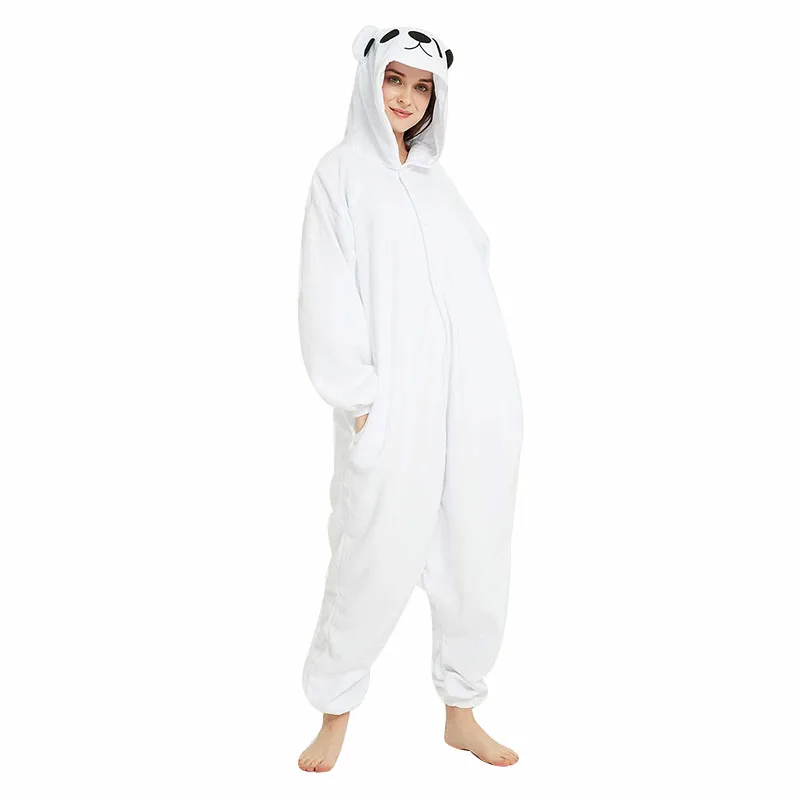 Animal Pijamas 3D Polar Bear Kigurumi Pajamas Onesies For Adults ...