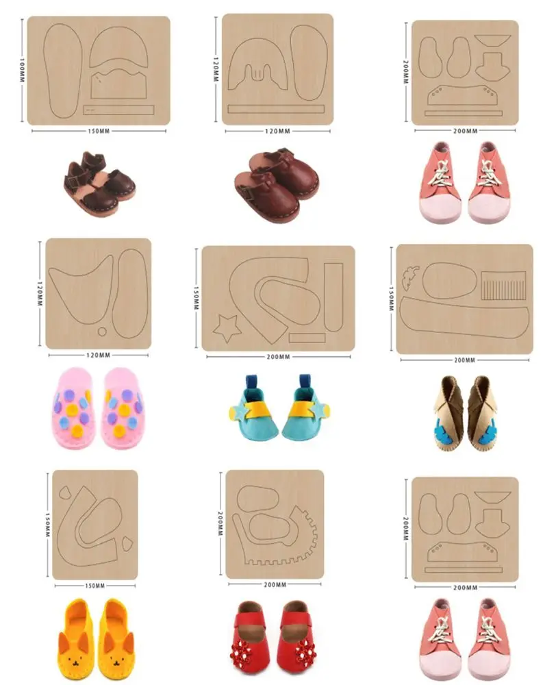 Craft-Wooden-Cutting-Die-Mold-Boys-Girls-Shoes-Wood-Knife-Punch-Dies ...