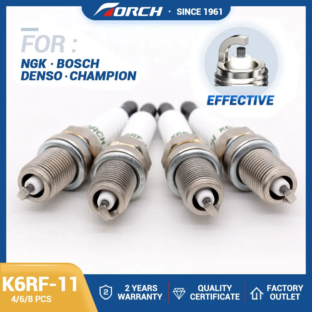 4-8PCS-Spark-Plug-TORCH-K6RF-11-Replace-for-2756-BKR6E-11-MITSUBISHI ...