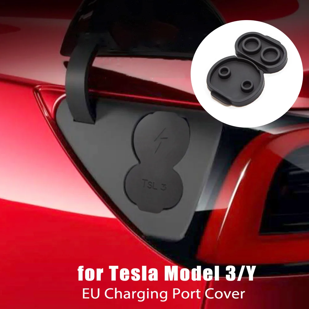 Charging Port Cover Protector Ccs Eu For Tesla Model 3/y 2017-2022 ...