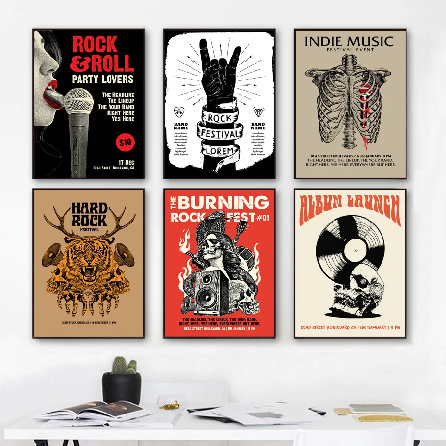 Rock And Roll Posters Vintage
