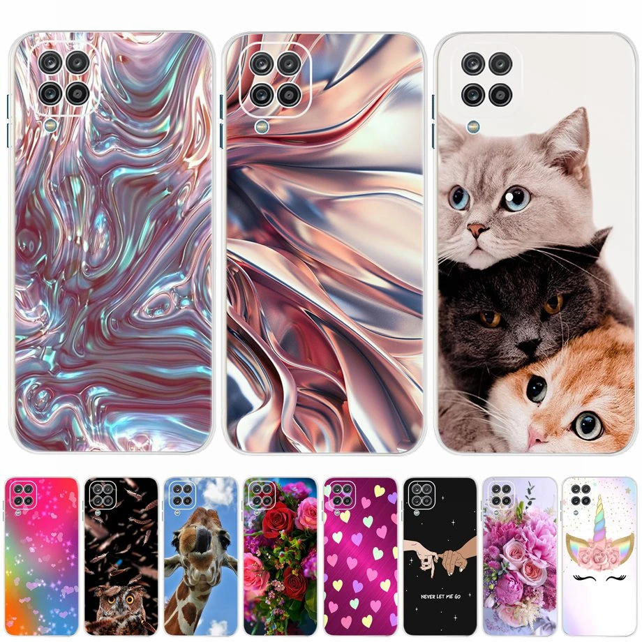 For Samsung Galaxy A12 Case Silicon Soft Tpu Back Cover Phone Cases For ...