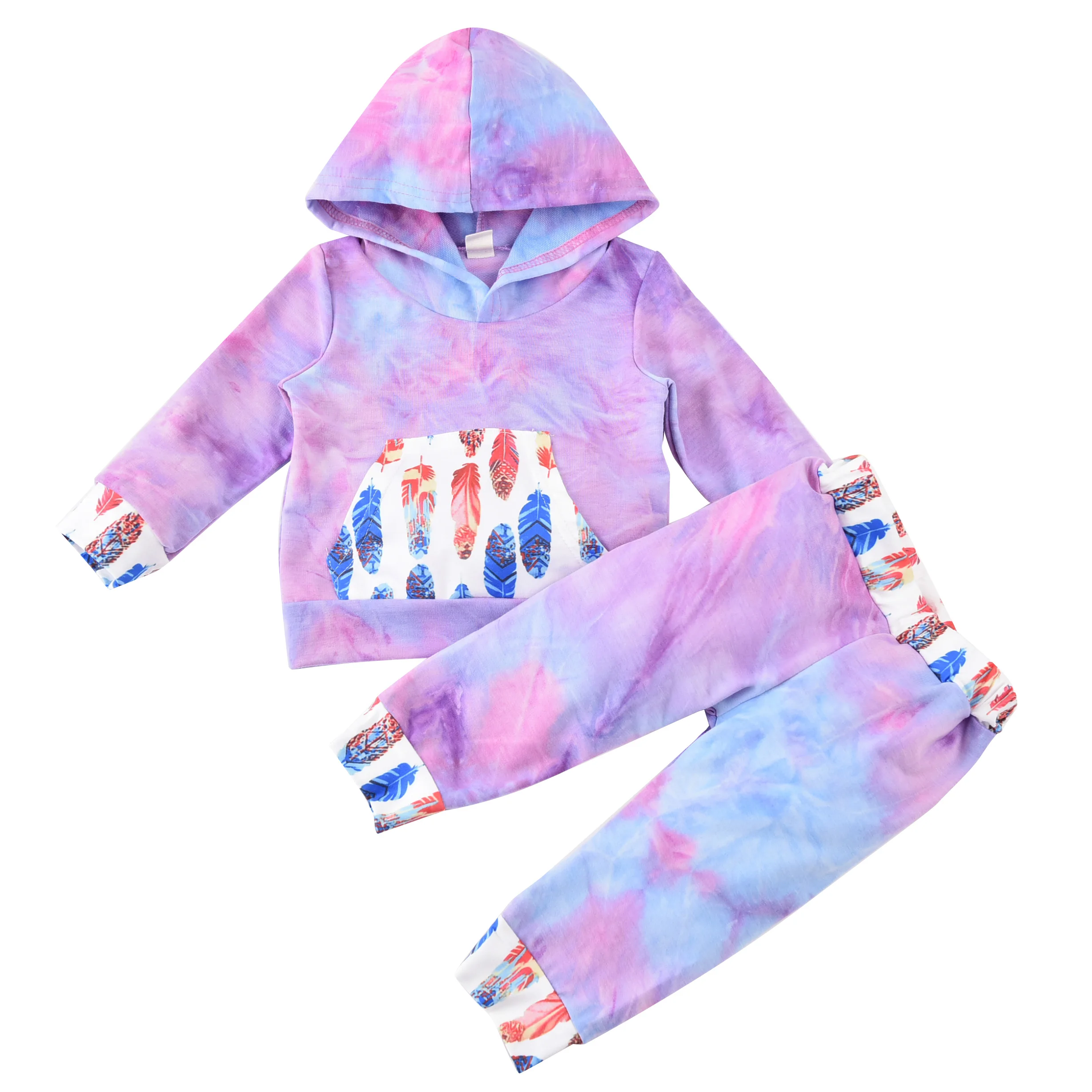 PUDCOCO traje de teñido anudado para bebé, camiseta de manga larga con ...