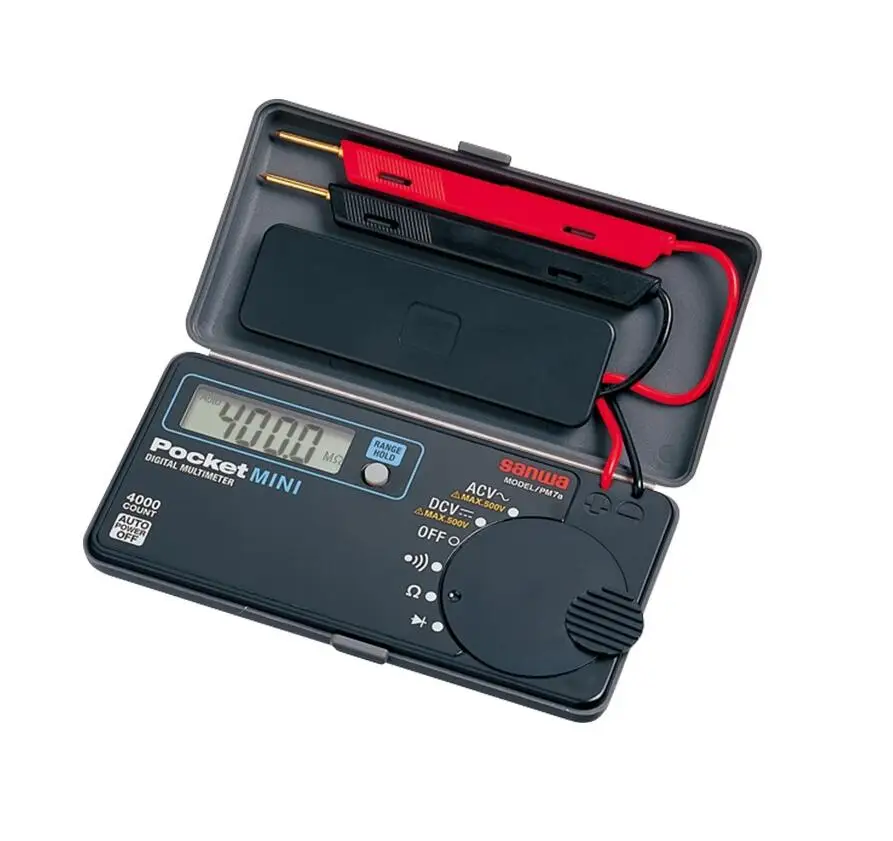 Sanwa PM7A Pocket mini size portable Multimeter DMM 4000 count DC AC ...