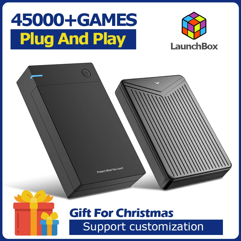 Launchbox Hard Drive Built-in 45000 Retro Games For Psp/ps3/ps2/ps1 ...