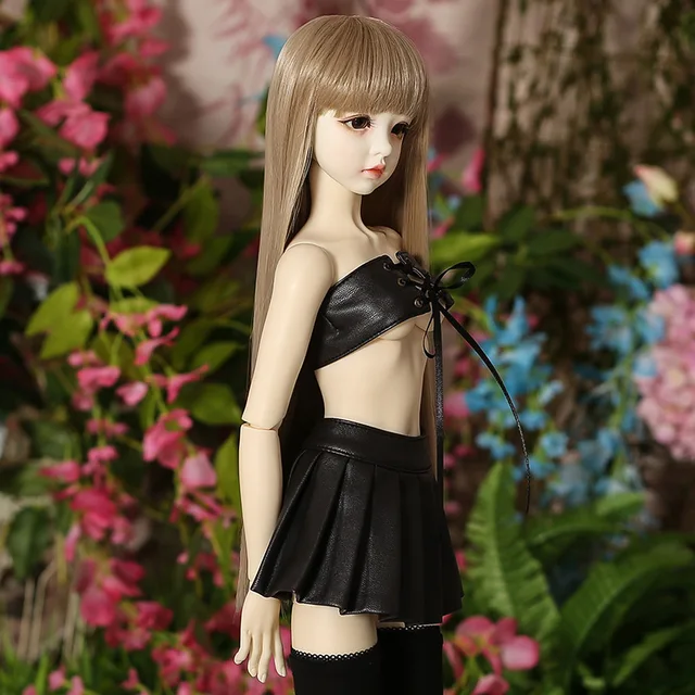 Supia Emma 1/3 doll bjd Leather outfit fullset with face up Body Jointed resin doll Children ...