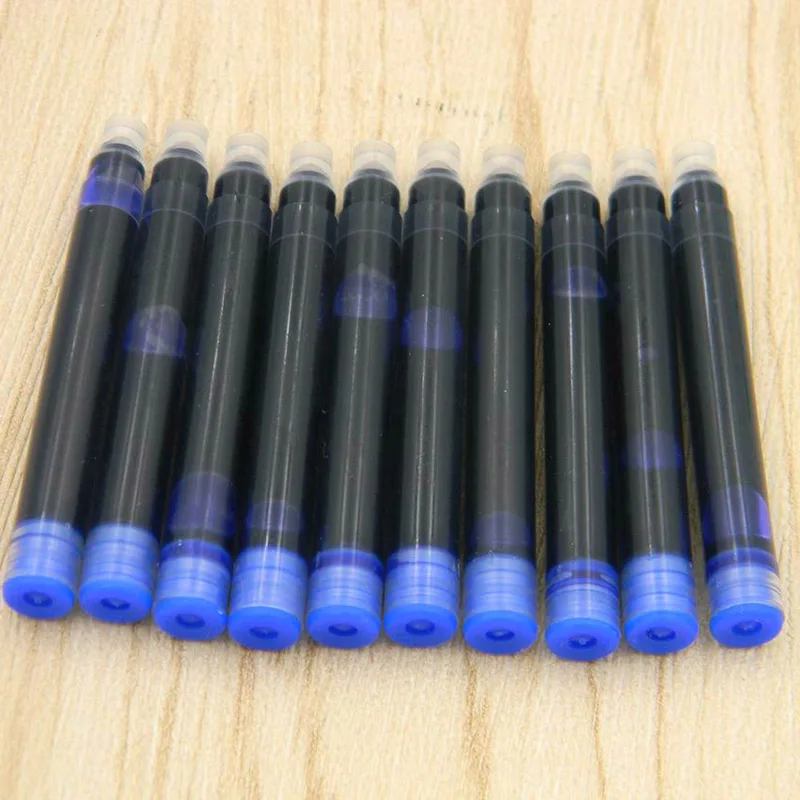 10 Pcs Biru dan Hitam Pen Ink Cocok untuk Air Mancur Tinta Pena ...