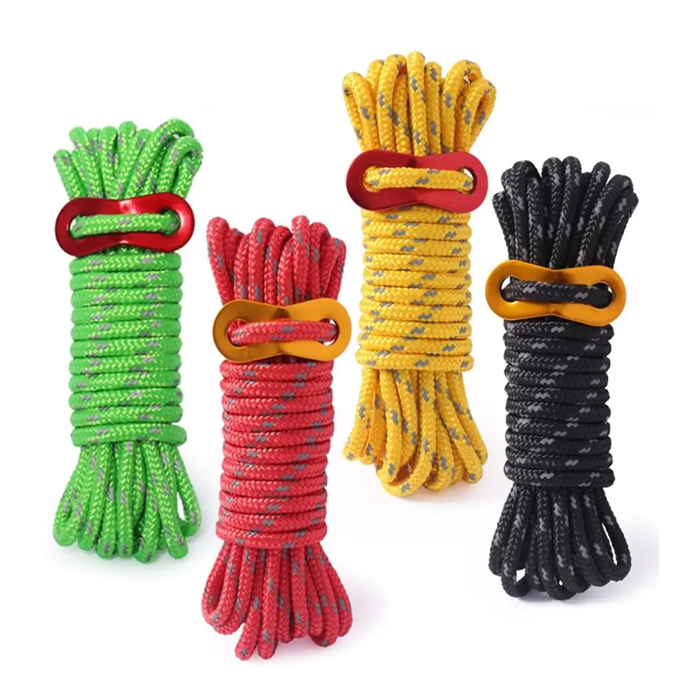 7-Colors-Outdoor-Rock-Climbing-Rope-4mm-Diameter-High-Strength-Survival ...