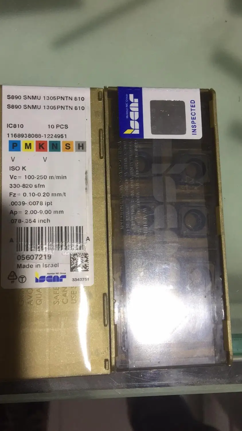 10 PCS CARBIDE INSERT S890 SNMU 1305PNTN IC810