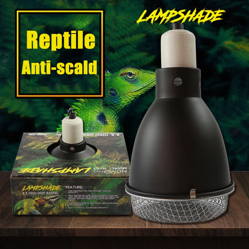 Reptile-Terrarium-Anti-scald-Protective-Lampshade-Tortoise-Lizard-Snake ...