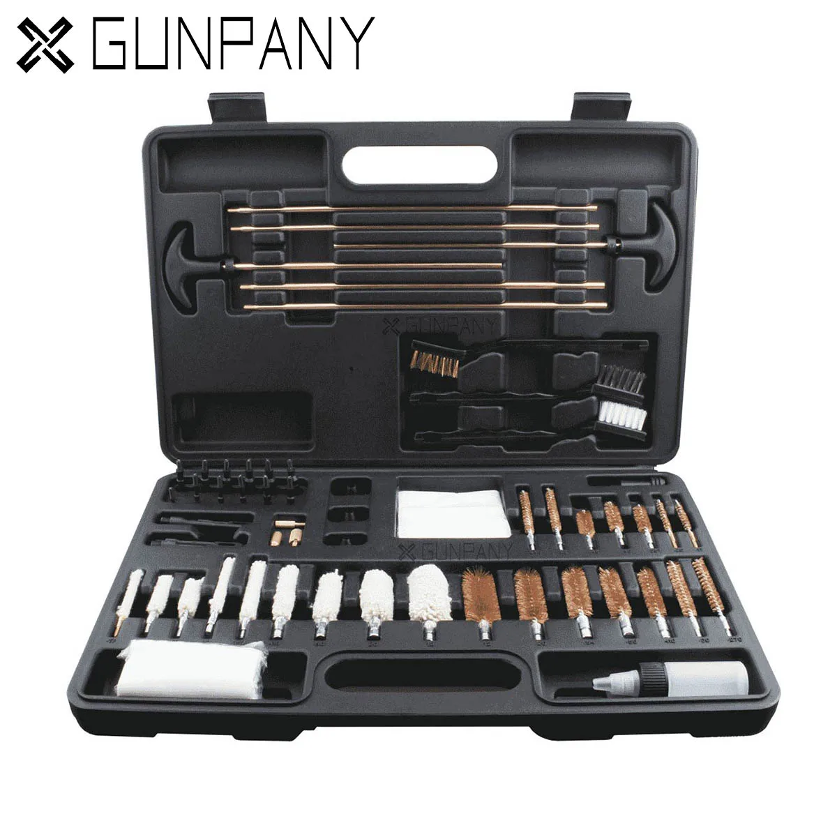 Gunpany 62 Pcs Universal Gun Barrel Cleaning Kit Brushes Set Aluminum ...