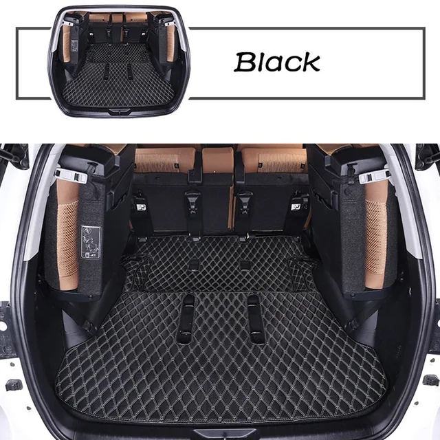 Car Leather Trunk Mat Boot Liner Tray Rear Trunk Cargo Mat Protective ...