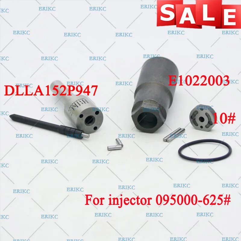 ERIKC kit de reparación de inyector, boquilla DLLA152P947, placa de válvula, Pin, anillo de ...