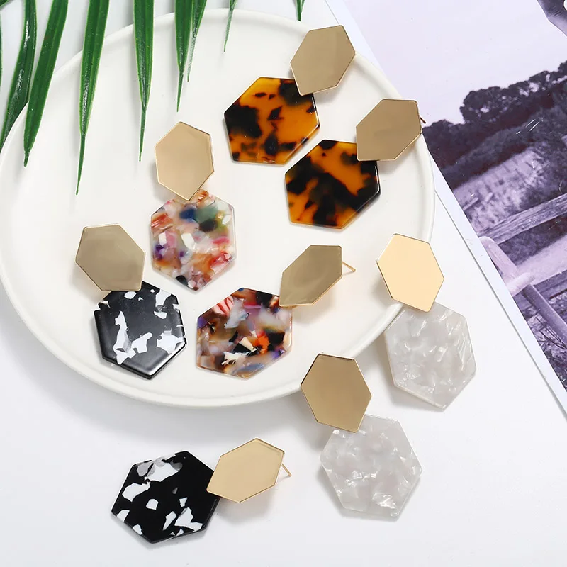 Fashion Women Drop Earrings Unique Personality Vintage Puck ZA Style ...