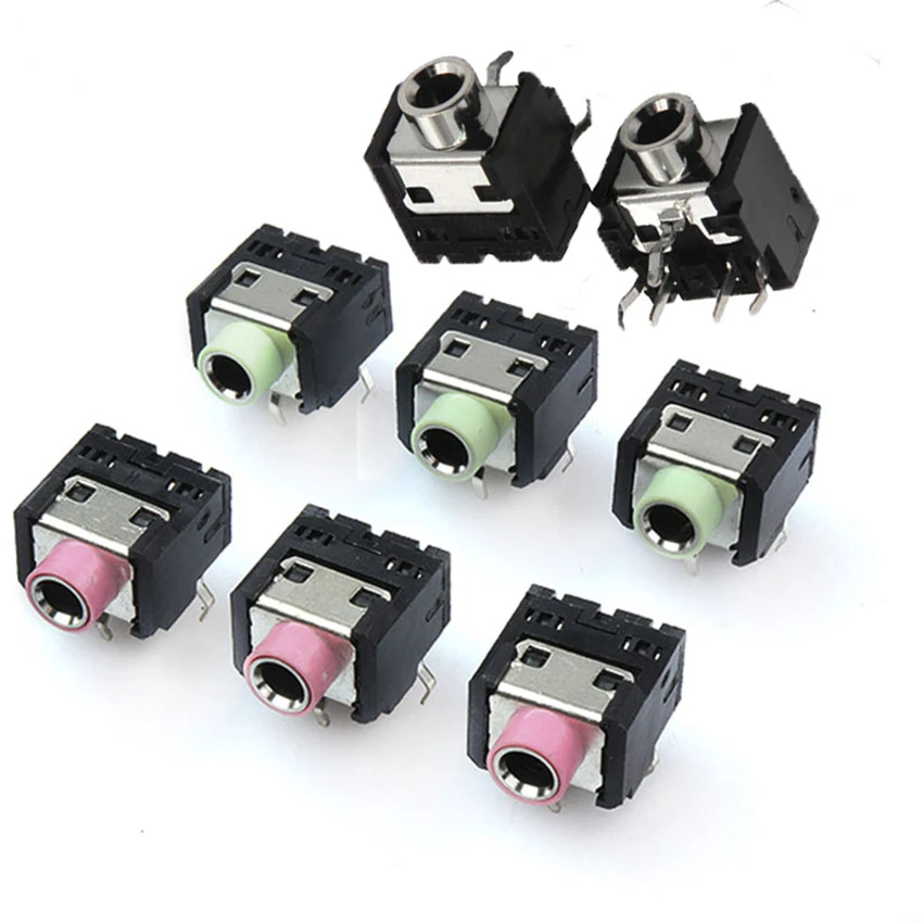 Female Connector 3.5mm Stereo Jack | 5 Pin Audio Connector | Pj306 5 ...