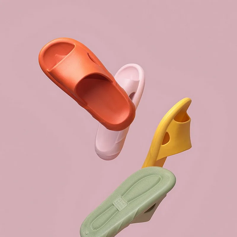 Chaussons,Chaussures d'été à plateforme épaisse, pantoufles de salle de ...