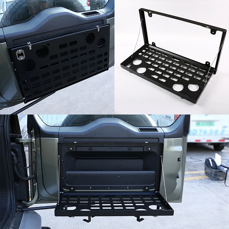 For 2004-2022 Land Rover Defender 110 Tailgate Foldable Shelf Aluminum ...