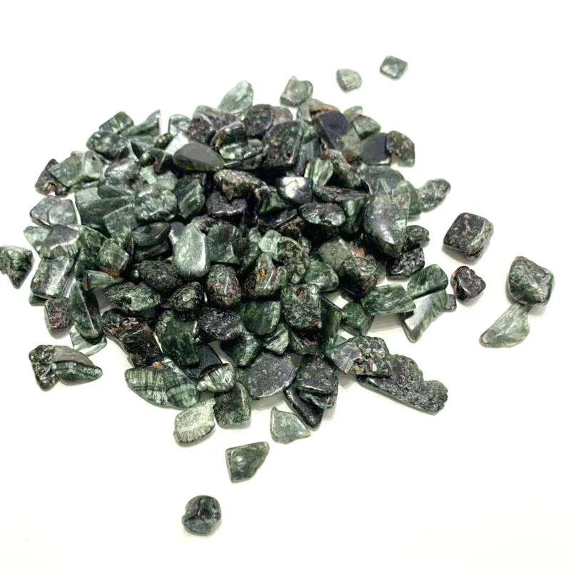 Natural Green Charoite Stones Seraphinite Gravel Crystal Chips Stone ...
