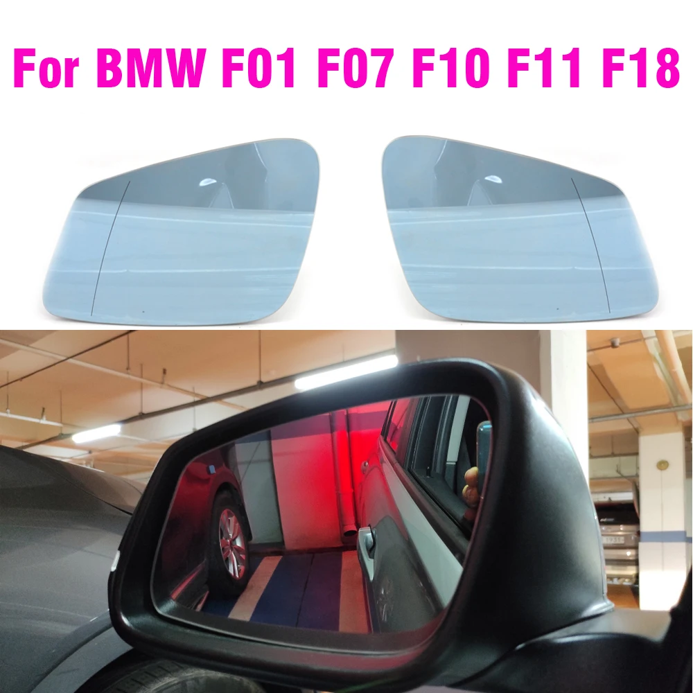 Side Rearview Heated Mirror Glass Lens For BMW 5 6 7 Series F01 F02 F03 ...